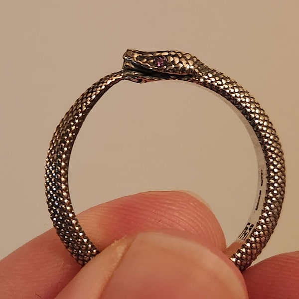 Classic Ouroboros Snake Ring | Sterling Silver 925 | Made in Italy ...