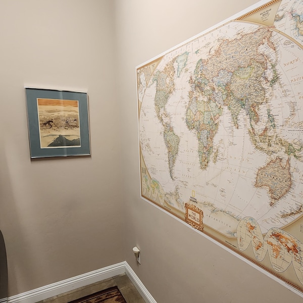 National Geographic Executive World Map Wall Mural - Giant Removable ...