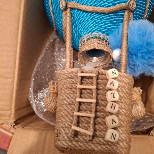 Hot Air Balloon Nursery Decoration | Knitted Air Balloon | Baby Mobile ...