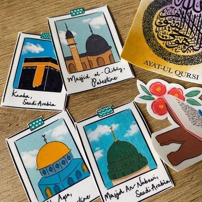 Pack of 3 Mosques Stickers Hijabi Stickers Islamic Stickers Journal ...