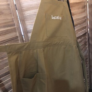 Gardener smock. Ready to ship pottery apron. Split leg apron | Etsy