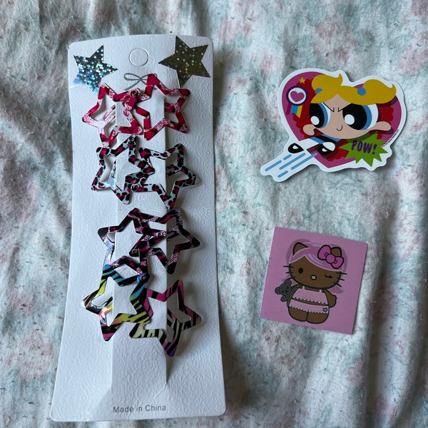 Y2K Hair Clips Early 2000s Nostalgia Emo Scene Zebra Leopard Mcbling ...