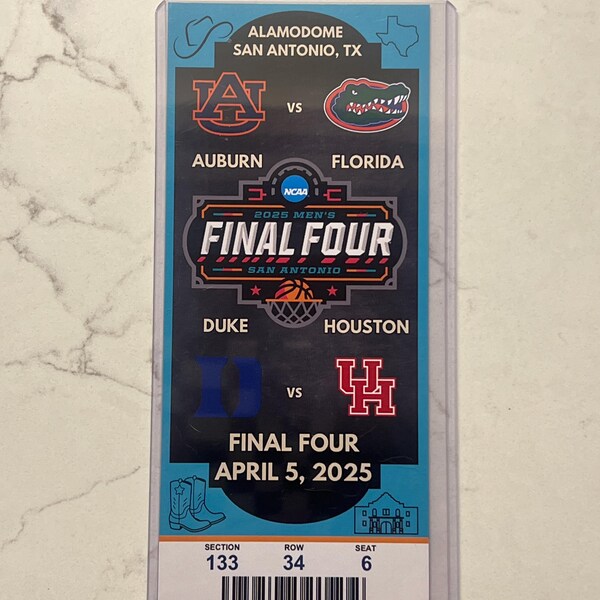 Sports Event Commemorative Souvenir Ticket Stub (nba, Nfl, Pga, Nhl, Ncaa, Championship ...