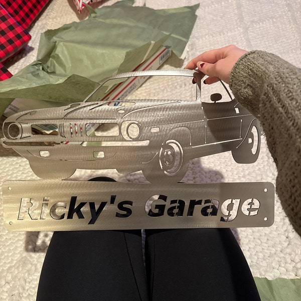 1957 Chevrolet Bel Air Metal Car Sign Man Cave Sign Personalized Metal ...