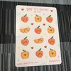 Peach Sticker Sheet Kawaii Stickers Cute Stationery Journal Stickers ...
