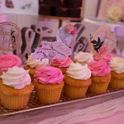 Adventure Awaits Cake Topper, Travel Theme Birthday Decor, Travel Cake ...