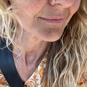 Ruby Nose Ring, Ruby Gold Nose Ring, Rose Gold Nose Ring, White Gold ...