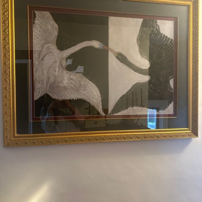 Vintage Embrace Painting Egon Schiele Antique Nude Artwork Romantic ...