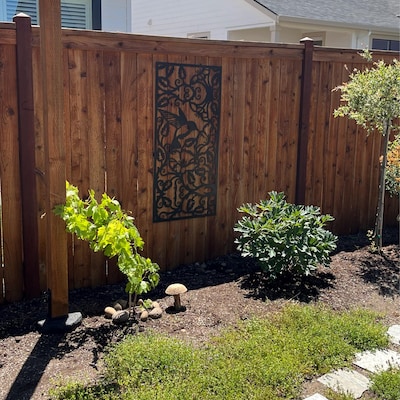 Metal Panel Metal Privacy Screen With Birds Custom Design - Etsy