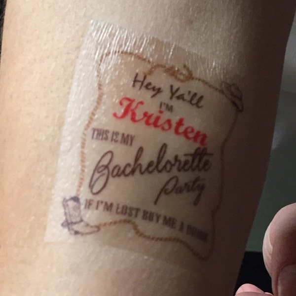 Bachelorette Tattoos Temporary Tattoos Fake Tattoos Set of 15 ...