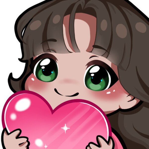 SUPER SET Cute Girl Chibi Emotes vanilla Skin/light Pink Hair for ...