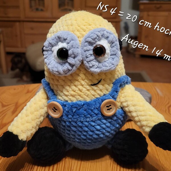 Bob Cuddle Size Minion Crochet Pattern Pdf plush AMIGURUMI / FR Patron ...
