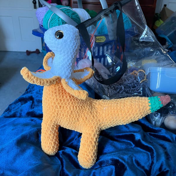 Bananasaurus and Baby Bananasaurus NO SEW Crochet Pattern Bundle - Etsy