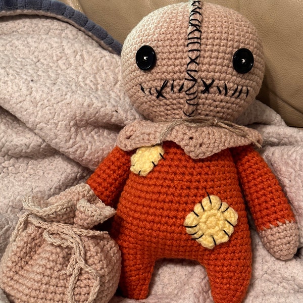 Amigurumi Halloween Boy Crochet Pattern. Scary Horror Sack Boy, Doll ...