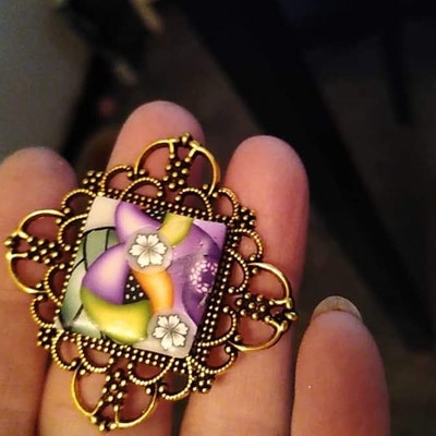 Polymer Clay Tutorial: Step by Step Polymer Clay Faux Dichroic Tutorial ...