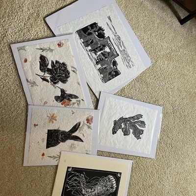 Oakland Cemetery Linocut Print - Etsy