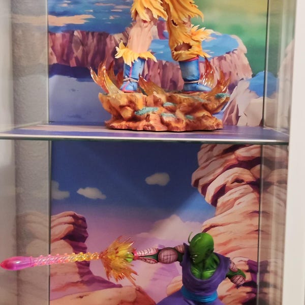 Dragon Ball Z: Namek Fight V1 Diorama Backdrop for IKEA Detolf ...