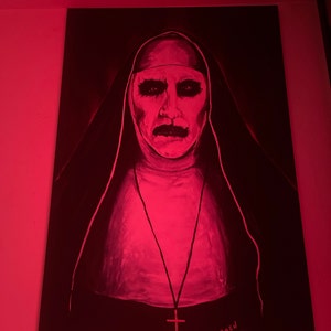Valak evil Version Painting Replica Print Canvas demon Nun, the ...