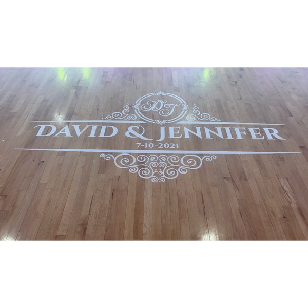 Custom Wedding Dance Floor Decal ~ Removable ~ Personalized ~ Wedding ...