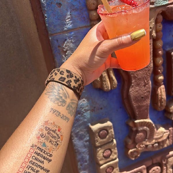 Drinking Around the World Tattoo-food & Wine Festival-epcot World ...