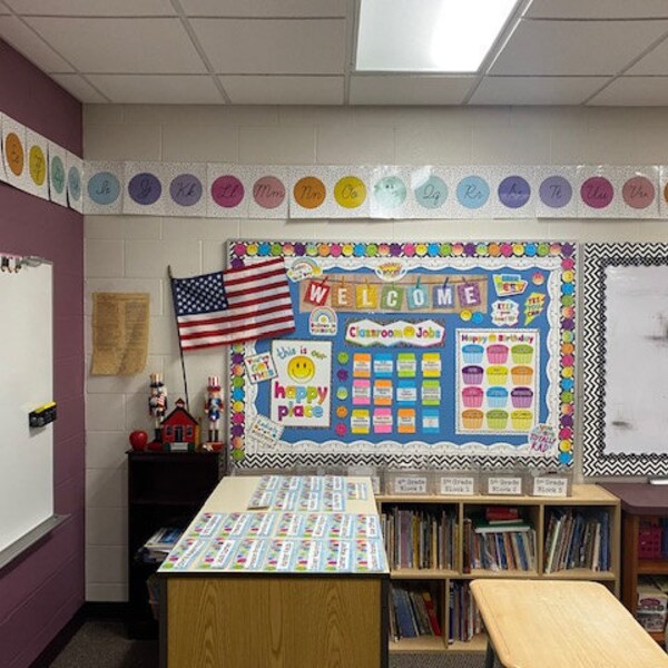 Cursive Alphabet Posters for the Classroom, Elementary School Alphabet ...