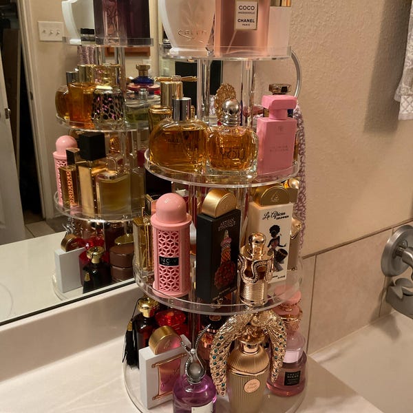 Perfume Storage Organizer, Acrylic Makeup Organizer, 3 Tier , 4 Tier ...