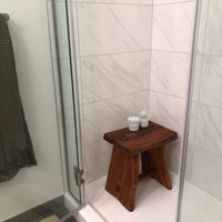 Nordic Style Teak Stool With Curved Seat - Etsy Canada