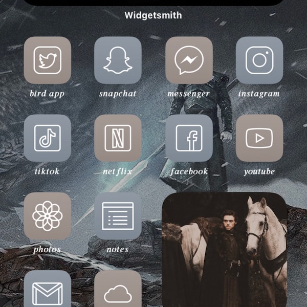 Transparent White iPhone App Icons - Clean Outlined Minimal ...