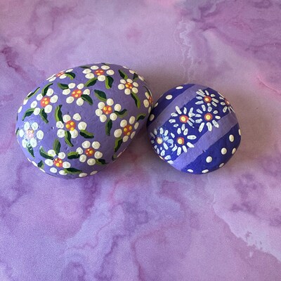 Poppy Painted Rock-hand Painted Rock-rock Art-stone Art-northern ...