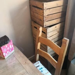 Apple Crates 1 Genuine Apple Crates , Rustic Wood Box , Wedding Decor ...