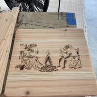 Laser Engrave File Pine Monogram SVG, Lightburn Glowforge Wood Burn ...