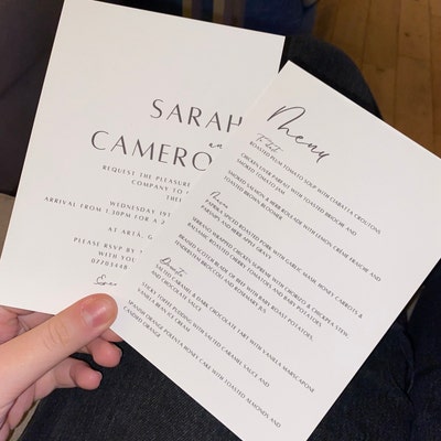 Evening Reception Invitations Elegant Wedding Invite, Evening ...