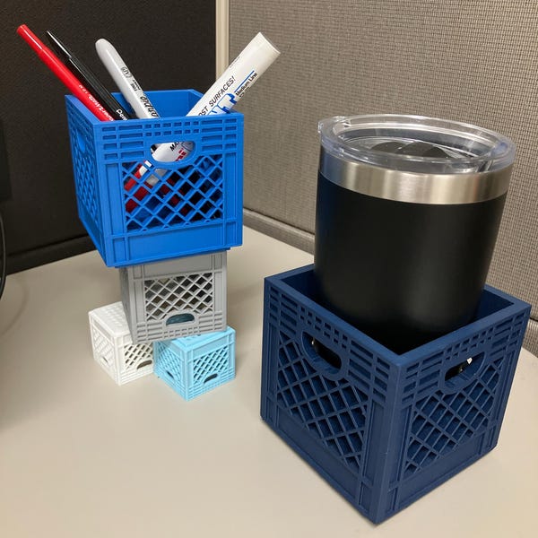 Mini Crate | Mini Organizer | Milk Crate | Fun Crate | Custom Crates - Etsy