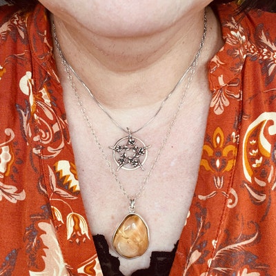 Fire Flame Necklace Pendant Symbol Sign Fire Fighter Wife Gift Element ...