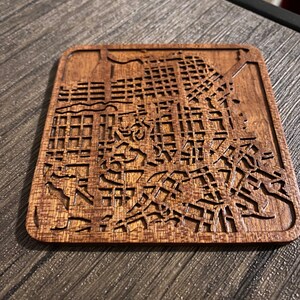 Shanghai Paper Cut Map Framed White Map White Frame 9x9 | Etsy