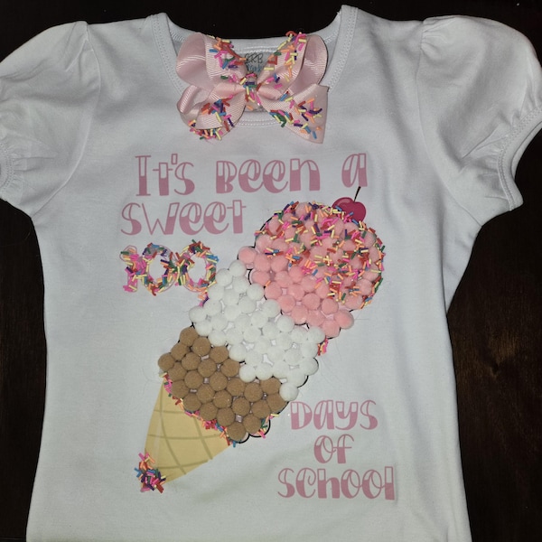 100th Day of School DIY Ice Cream Cone Shirt Kit, 100th Day of School ...