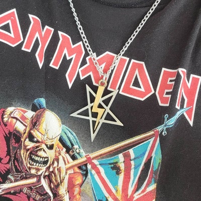 Black Metal Trident Pendant Lucifer Thelema Necklace Satanic - Etsy