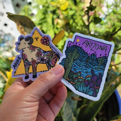 Vinyl Sticker Aries Zodiac Astrology Weatherproof Decal - Etsy