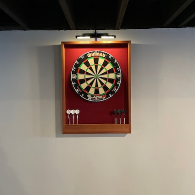 JUMBO 48 X 32 Custom Extra Long Dart Board Backboard Charcoal W/black ...