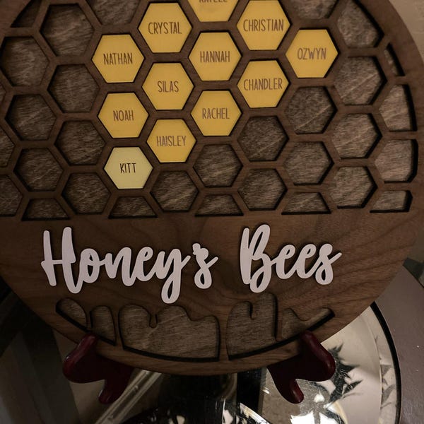 Grandbabees Sign, Bee Hive Family Tree , Gift for Mom, Grandma, Mother ...