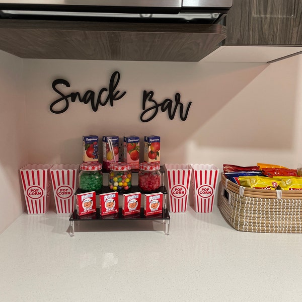 Snack Bar Sign - Snack Bar Cutout Sign - Snack Bar Word Cut Out ...
