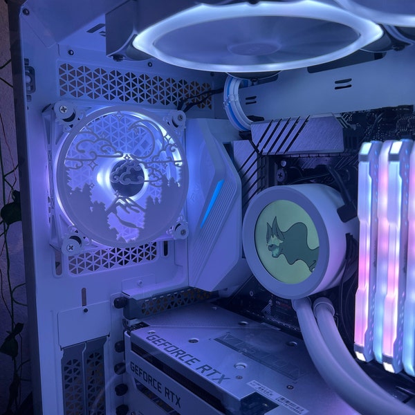 Fan Shroud | Starry Nightscape | Shroud/cover/grill for 120mm Computer ...
