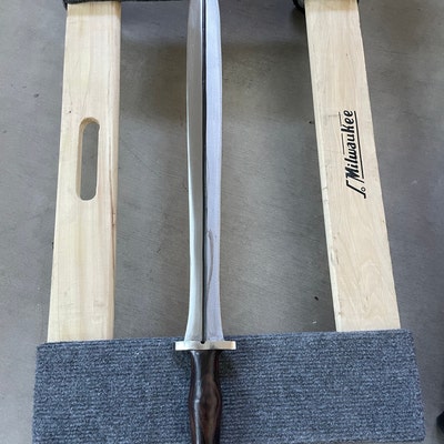 21 Inches Long Blade Celtic Leaf Sword-forged in Nepal-tempered-sharpen-functional-heat Treated ...