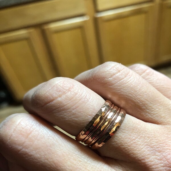 Classic Copper Stacking Ring, Stack Ring, Copper Band, Stacking Ring ...