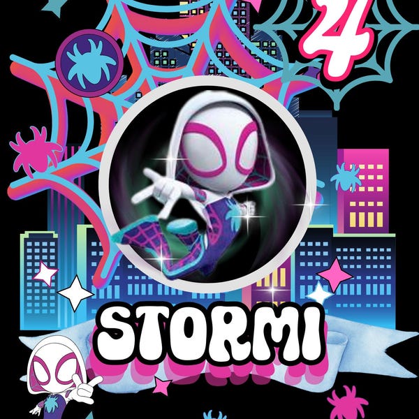 Spidey Girl Era, Spidey Girl, PNG, Birthday Svg, Spidey Girl Clipart ...