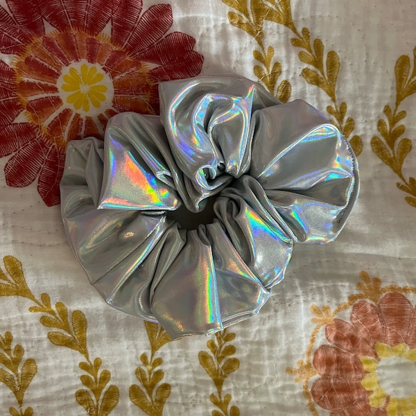 Holographic Scrunchie - Etsy