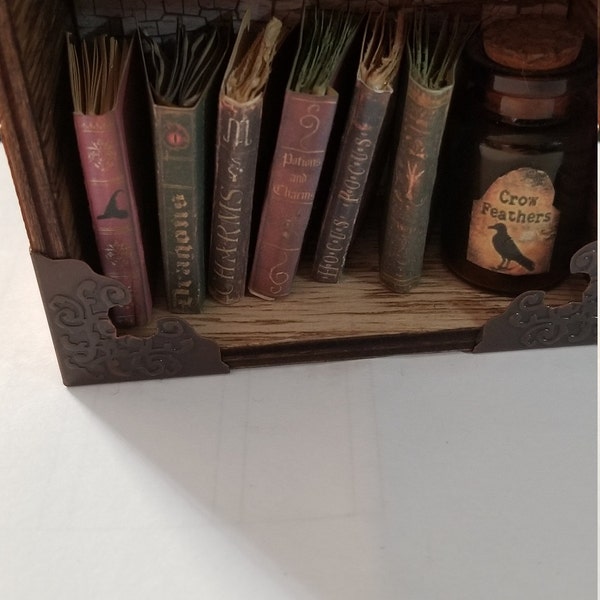 Miniature Witchy Library Halloween Collage Sheet #1- Digital Printable ...