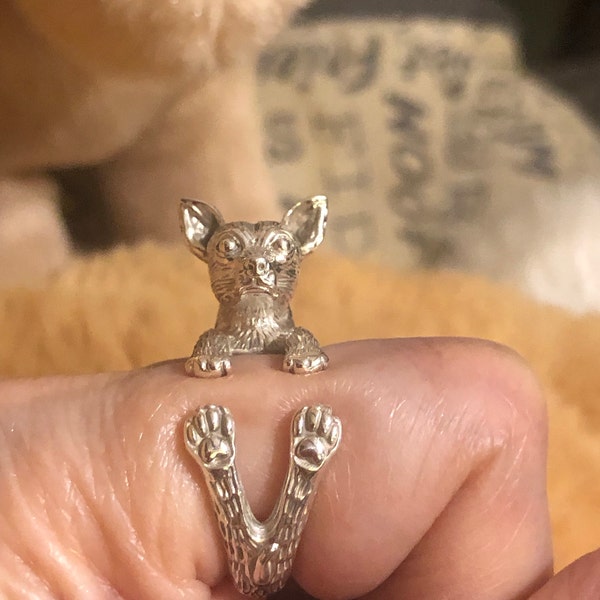 Handmade Cockapoo Cuddle Wrap Ring in Sterling Silver or 14k Gold - Etsy