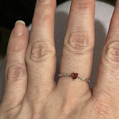 Dainty Prehnite Ring, Oval Cut Ring, Vintage Ring, Gold Minimalist Ring, Gemstone Ring, Stacking ...