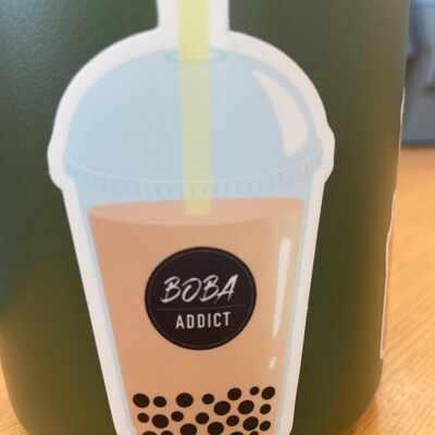 Kermit Sipping tea Sticker Decal for Laptop, Water Bottle Hydroflask ...